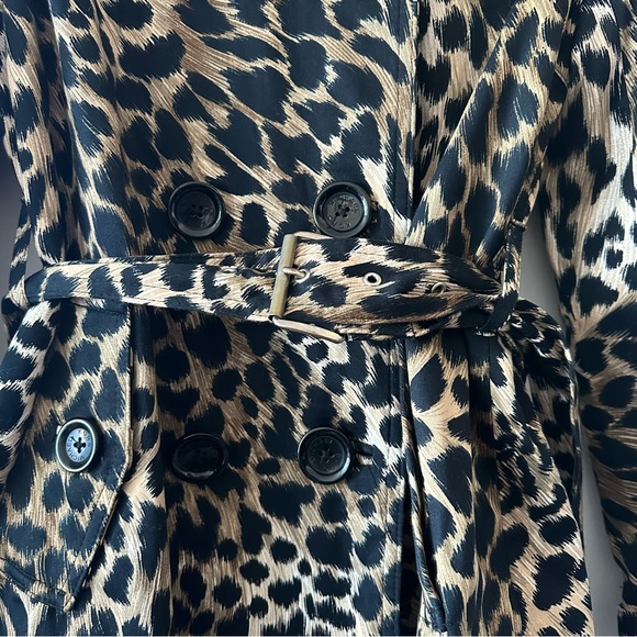 KORS Michael Kors | Jackets & Coats | Michael Kors Leopard Raincoat ...